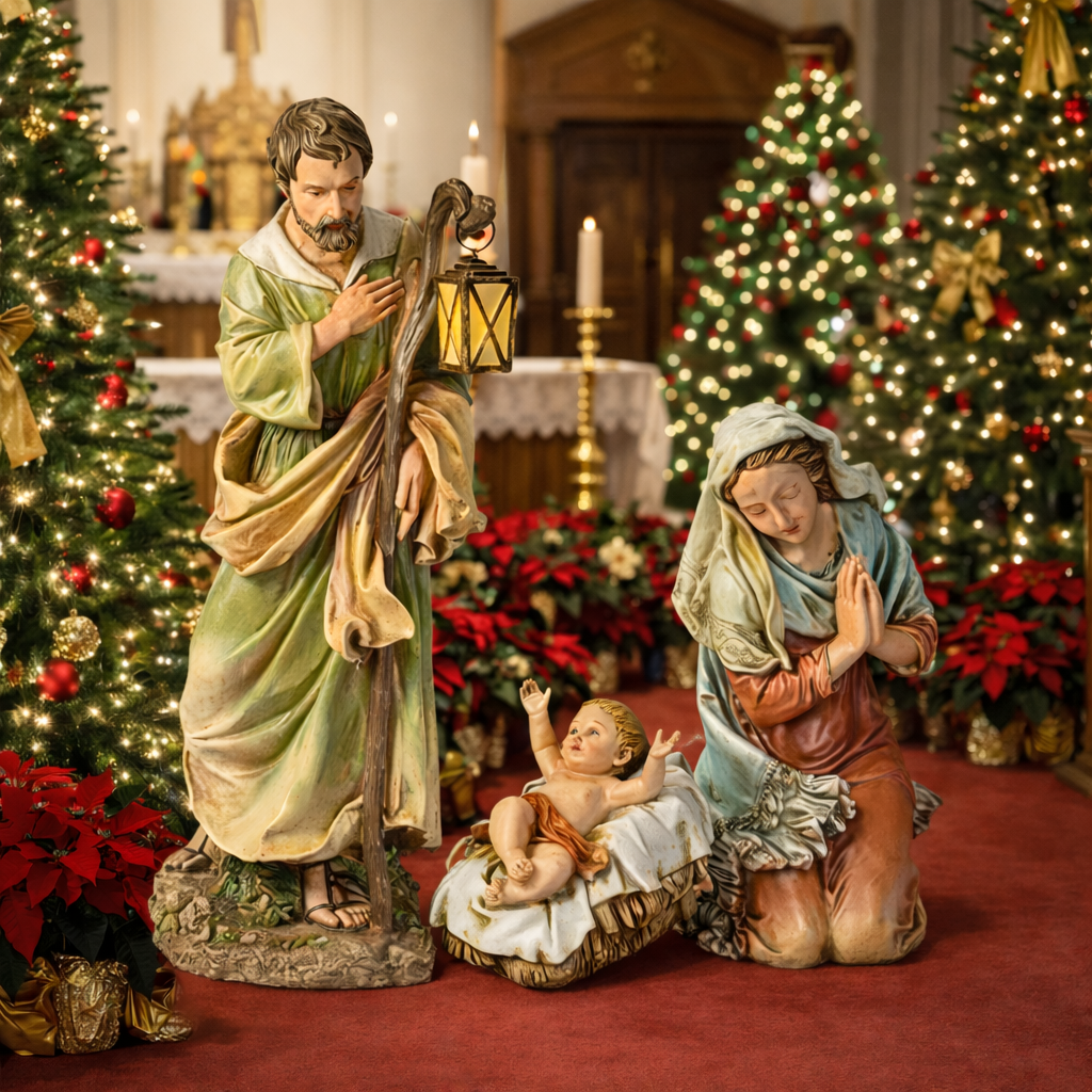 Joseph’s Studio® 39" Color Nativity Scale Statues | Roman Religious Art ...