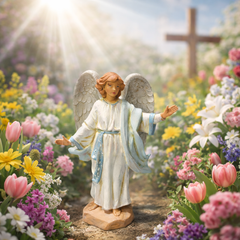Fontanini® 5" Scale Angel at the Resurrection Figurine | Made in Italy ...