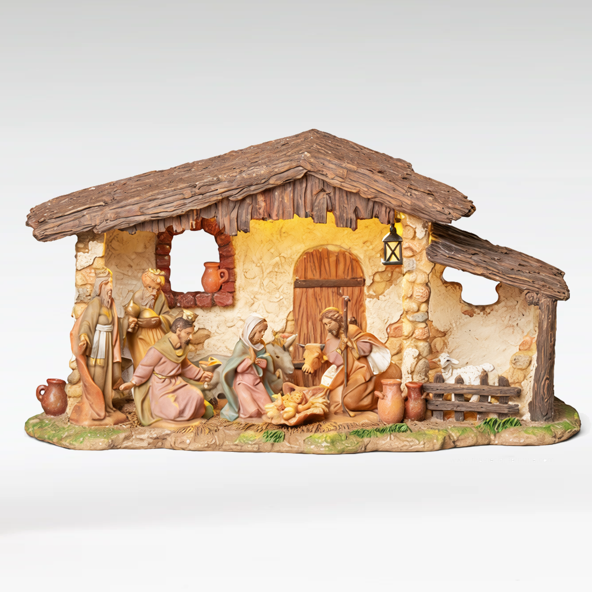 Fontanini® LED Musical Nativity Stable 4.75" | Christmas Crèche – House ...