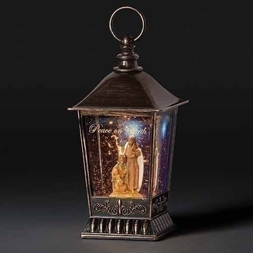 HOLY FAMILY Lit & Motorized SWIRL LANTERN - Fontanini Gift Collection ...