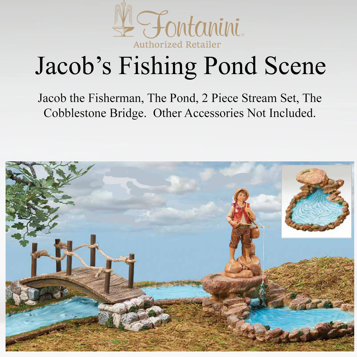 Jacob's Fishing Hole Bundle - Fontanini® 5" Collection – House of Fontanini